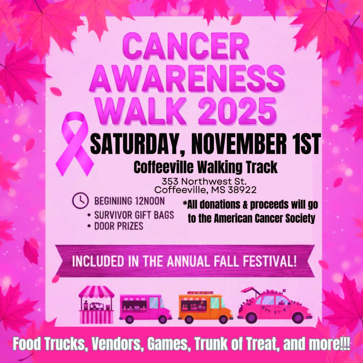 Cancer Awareness Walk 2025 – The Coffeeville Courier